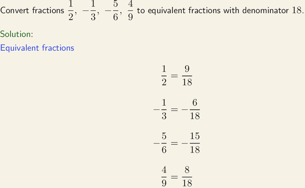 Find equivalent fractions